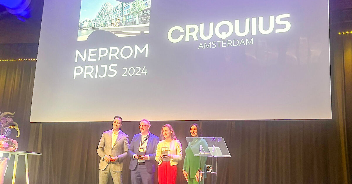 NEPROM-prijs 2024 uitgereikt aan Cruquius | Oostenburg Amsterdam