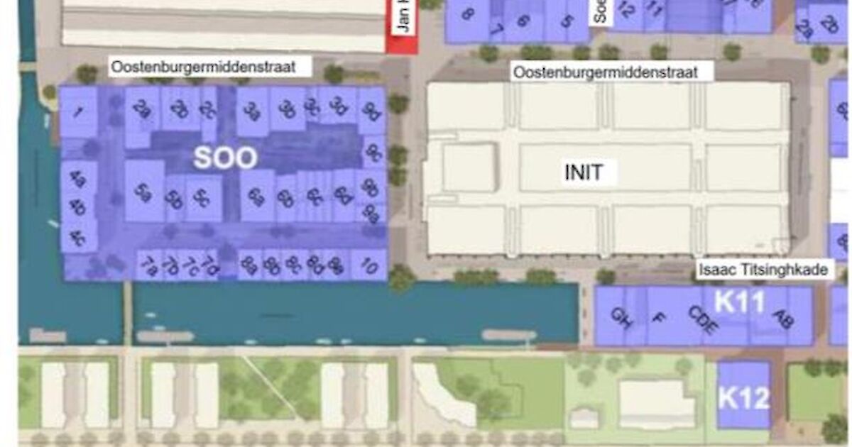 Werkzaamheden rondom Van Gendt Hallen / VOC-kade en Jan Kiststraat | Oostenburg Amsterdam